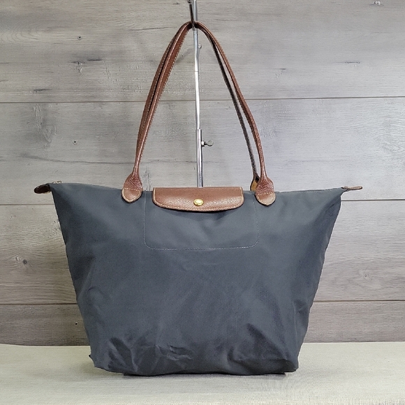 Longchamp | Bags | Large Longchamp Gray Tote Bag | Poshmark